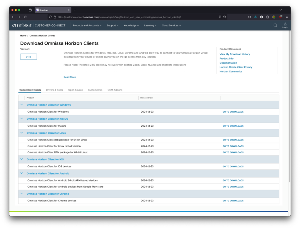Install the Omnissa Horizon Client (Formerly VMware) - University IT
