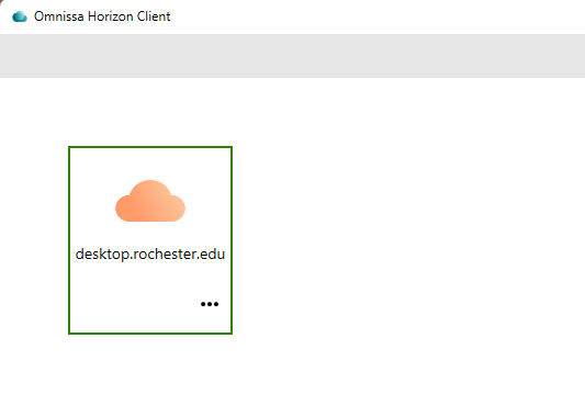 Log In with Horizon Client - University IT