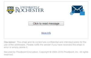 Read SecureMail Messages - University IT
