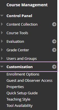 Blackboard Course Organization - University IT
